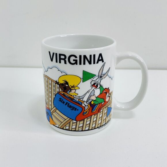 Dining | Vtg 1994 Six Flags Looney Toons Virginia Bugs Bunny Tweety ...